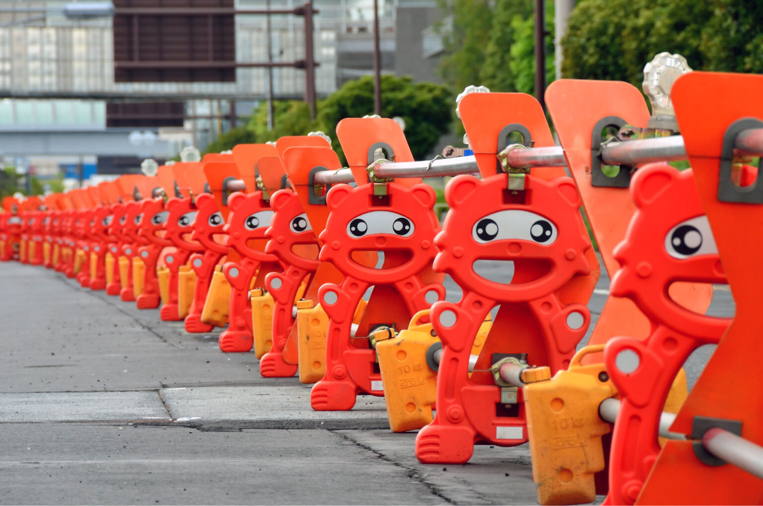 Kawaii Barricades for Construction Seen on the Road | The Japan Media